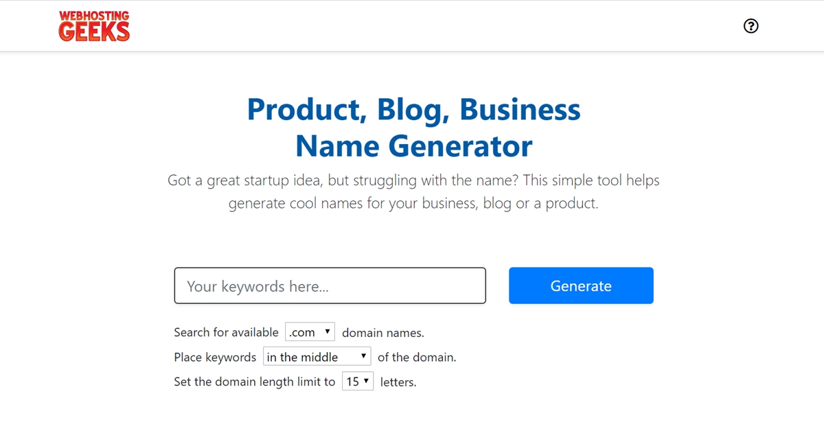 30+ Best FREE Company Name Generator